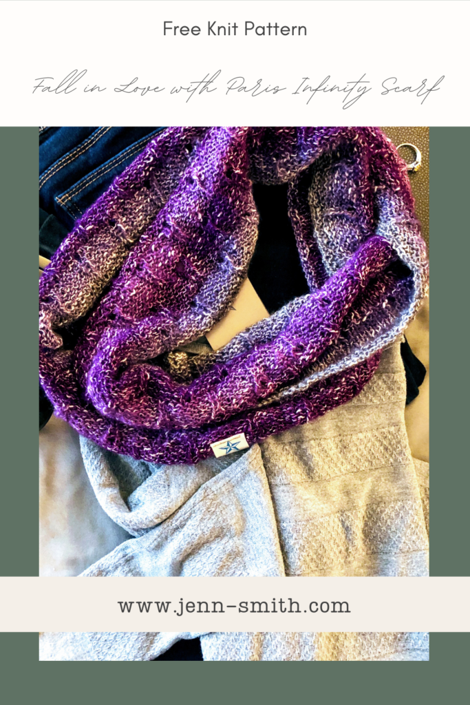 Free Pattern: Fall in Love with Paris Infinity Scarf | Cheers Jenn