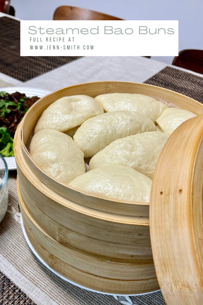 Bread Machine Steamed Bao Buns or Hé Yè Bāo (荷葉包) - Jenn Giam Smith