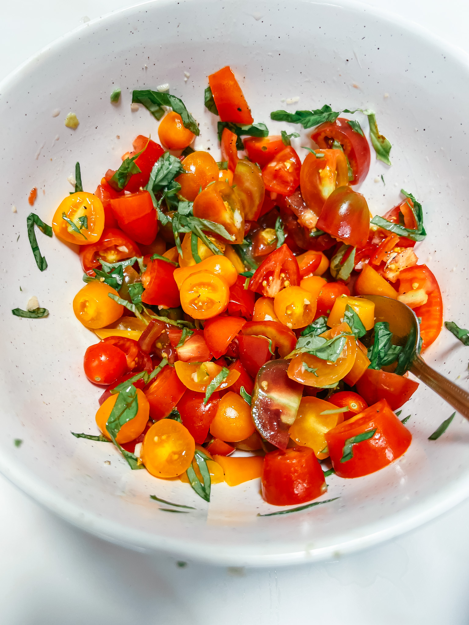 Marinated Cherry Tomato & Mozzarella Salad | Summer Recipe by Cheers Jenn
