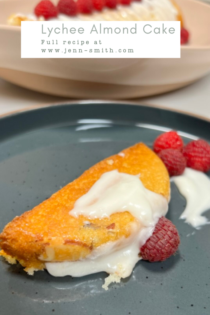The Perfect Lychee Almond Cake Recipe | Cheers Jenn