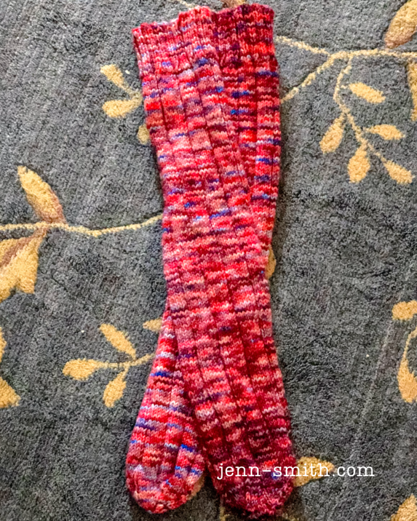 Knit Tube Socks by Miss Wool Knits | Cheers Jenn
