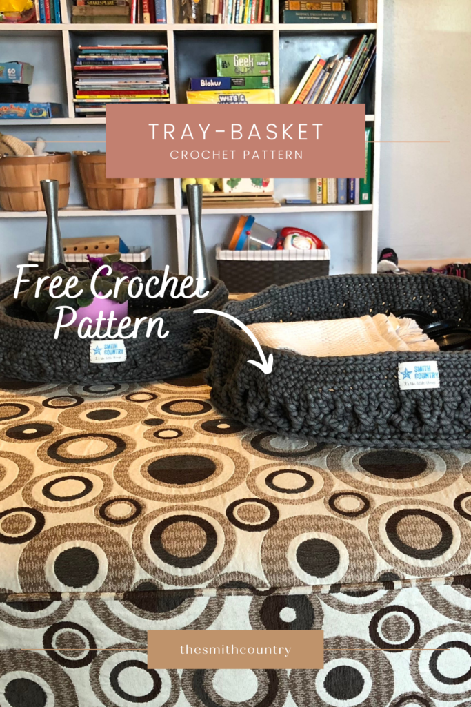 Free Pattern: The Large Crochet Tray Basket | Cheers Jenn