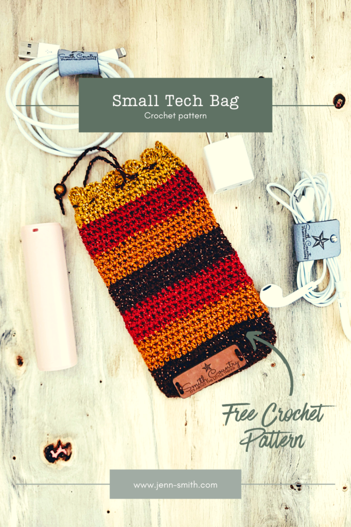 Create Your Own Small Tech Bag with this Free Pattern | Cheers Jenn
