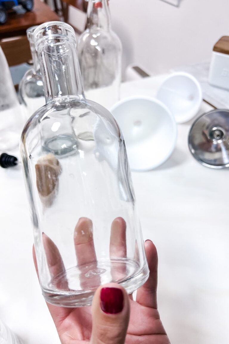 DIY Oil and Vinegar Dispenser: Upcycling Made Easy | Cheers Jenn