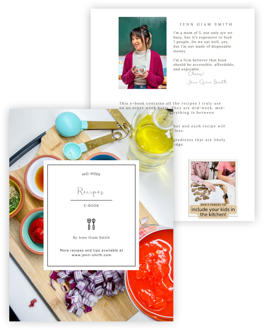 Mid-Week Recipes E-book | Cheers Jenn
